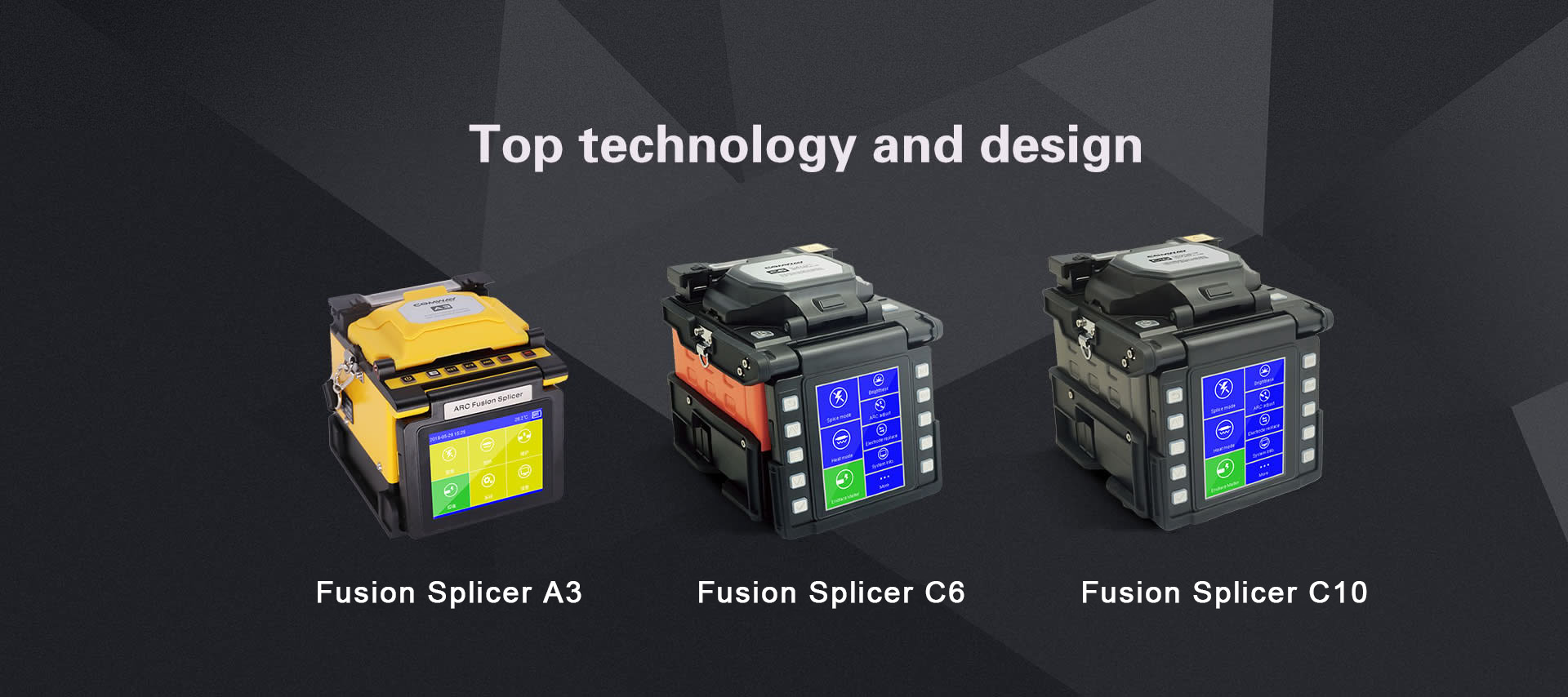 Fusion splicer-COMWAY C10 | C6 | A3 | C10R | C9| splicing machine ...