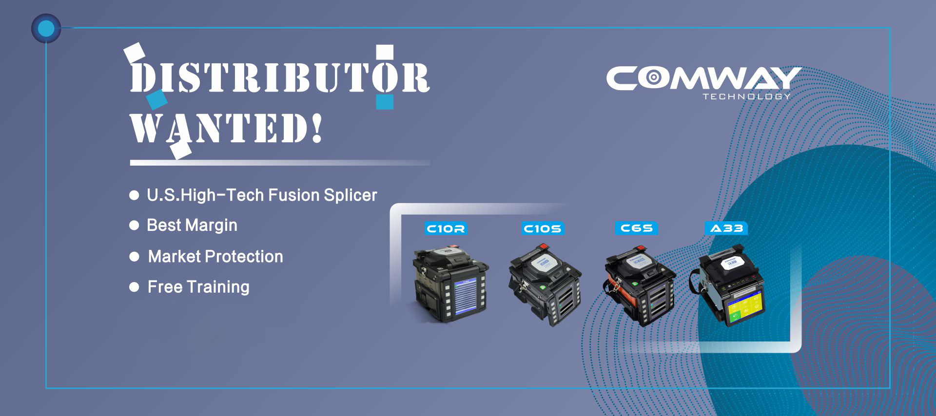 Fusion splicer-COMWAY C10S | C6S | A33 | C10R | splicing machine ...